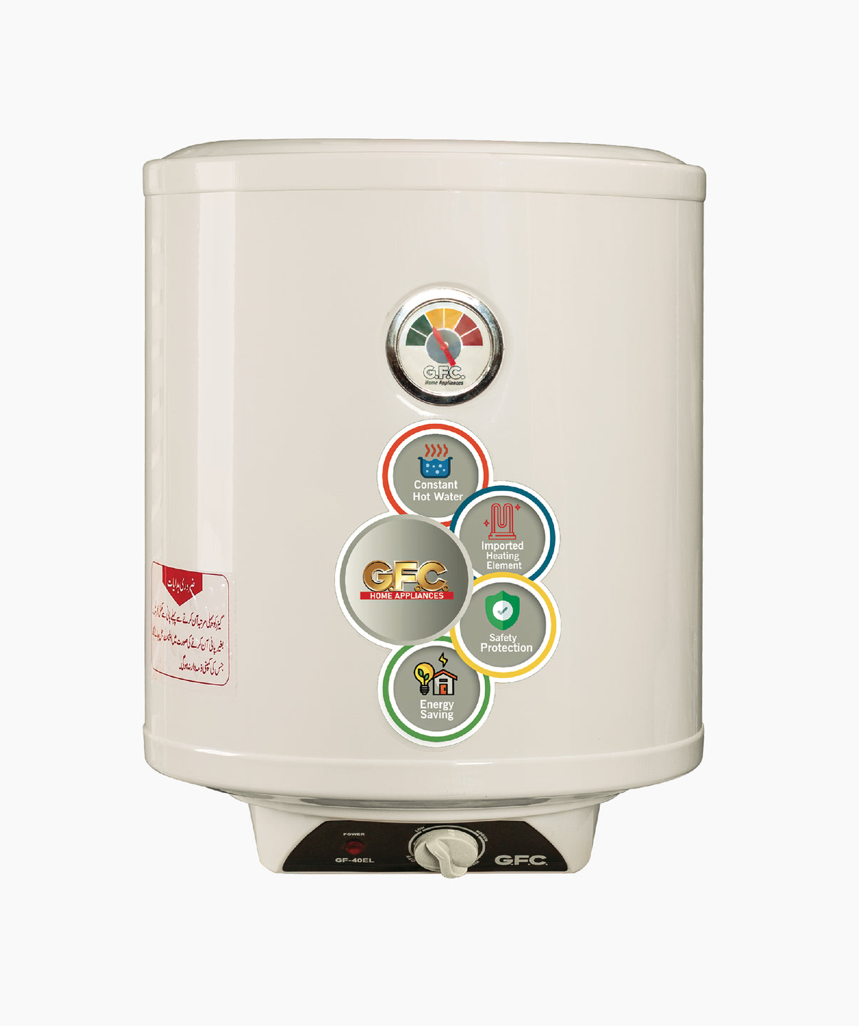 GF-40EL Electric Geyser – GFC Fans